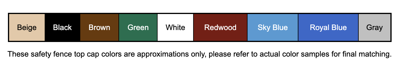 Safety Top Cap for Chain Link Fence | Your Fence Store