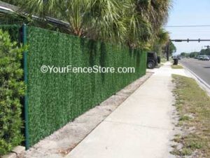 Hedge Link Slat for Chain Link Fence Natural Hedge Look | Your Fence Store